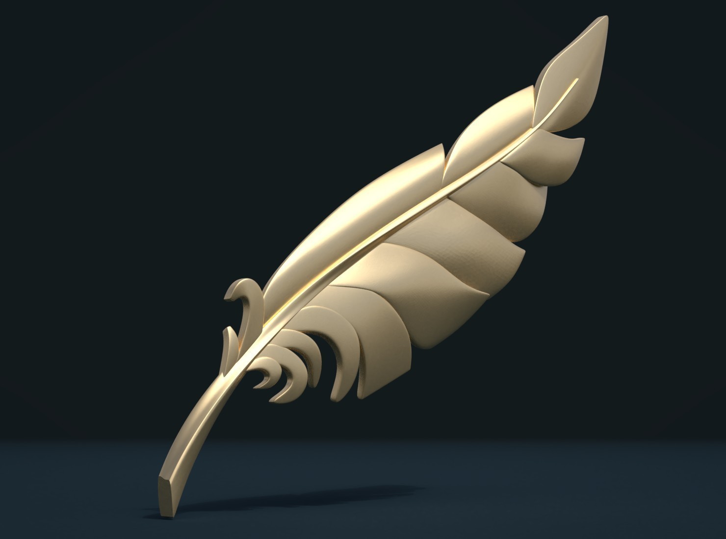 STL file New Feather 🆕・3D printing model to download・Cults