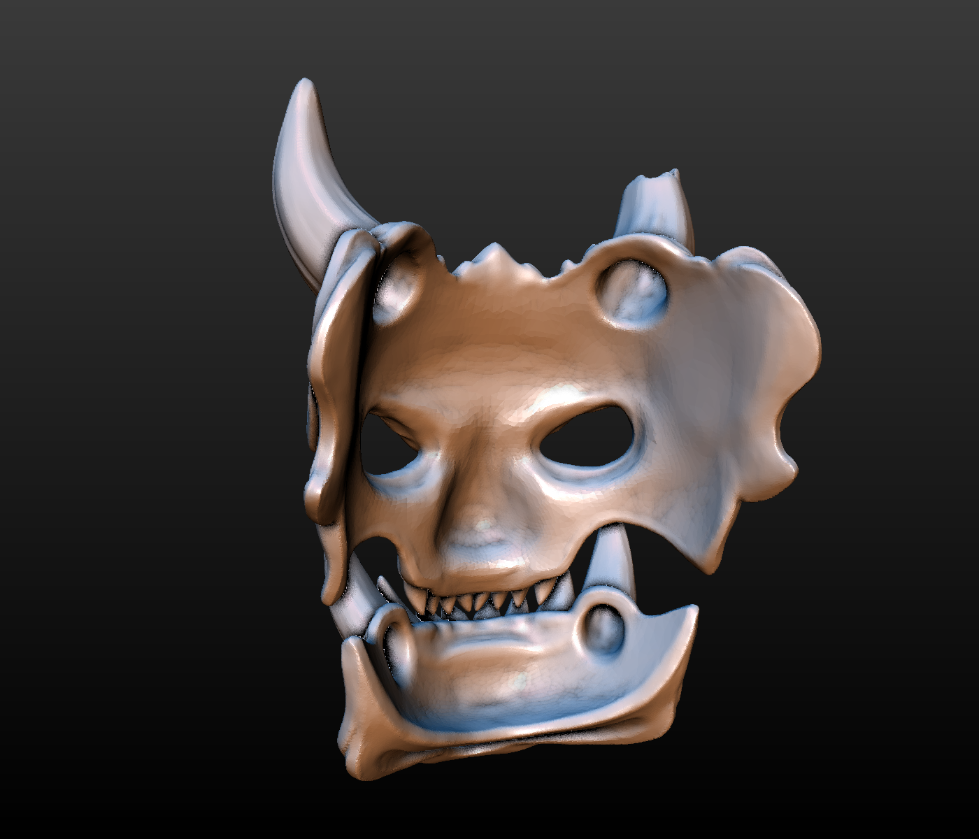 STL file Demon Mask 🔥 (OBJ)・3D print object to download・Cults