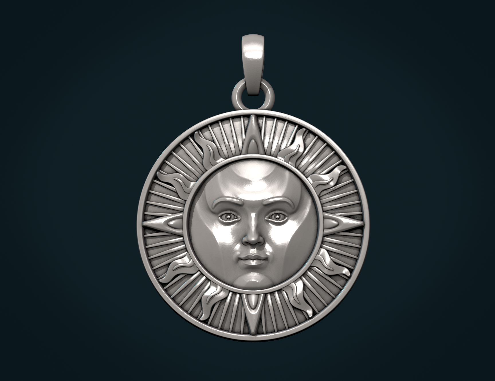 3D file Sun Pendant ☀️ ・3D print design to download・Cults