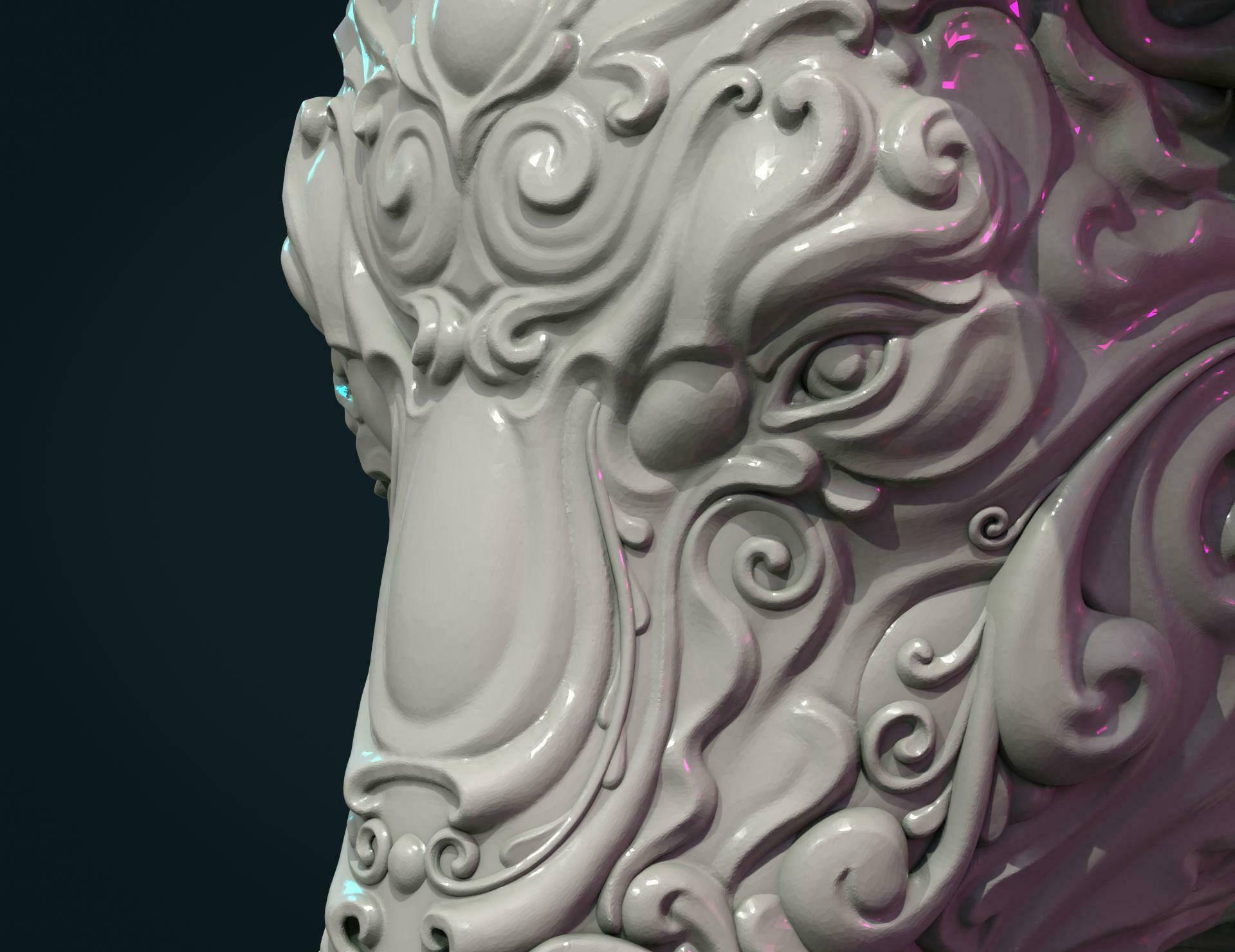 3D file Ornate Bull Head 🐂 ・3D printable model to download・Cults