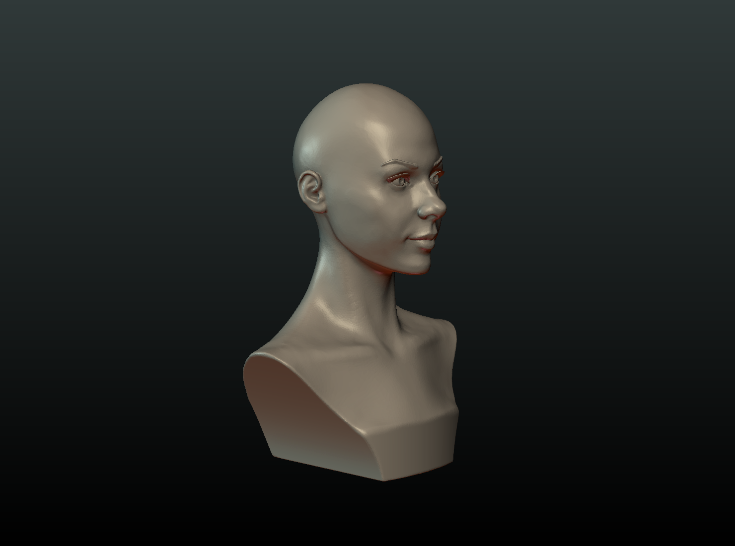 STL file Woman head and Hairstyle 👩 (OBJ)・3D printer design to download ...