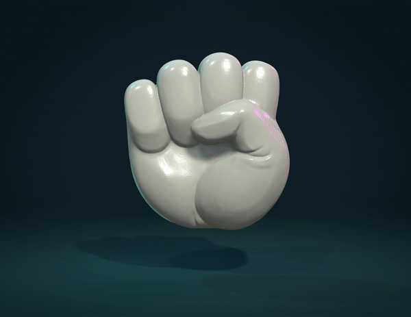 🤜 Fist Hand relief・ 3D File for ・Cults