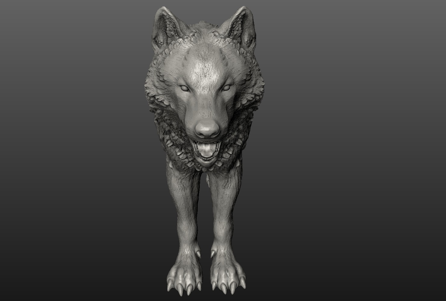 STL file Wolf 🐺 ・3D printer design to download・Cults