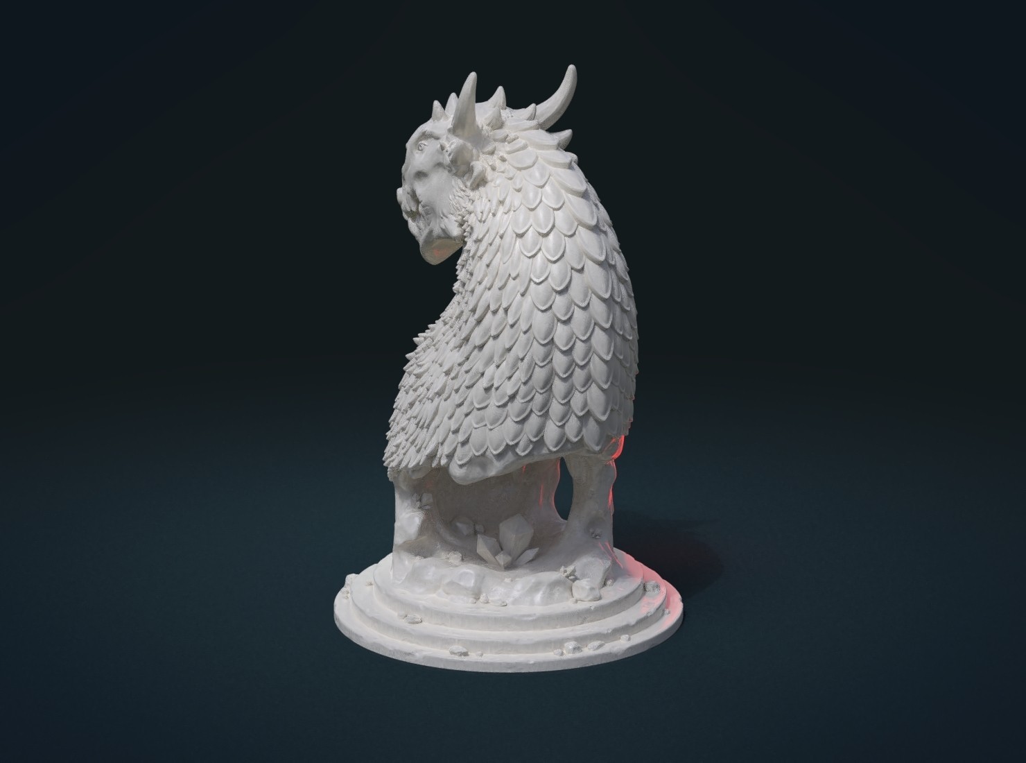 STL file Dragon Bust 🐉 ・3D printing idea to download・Cults