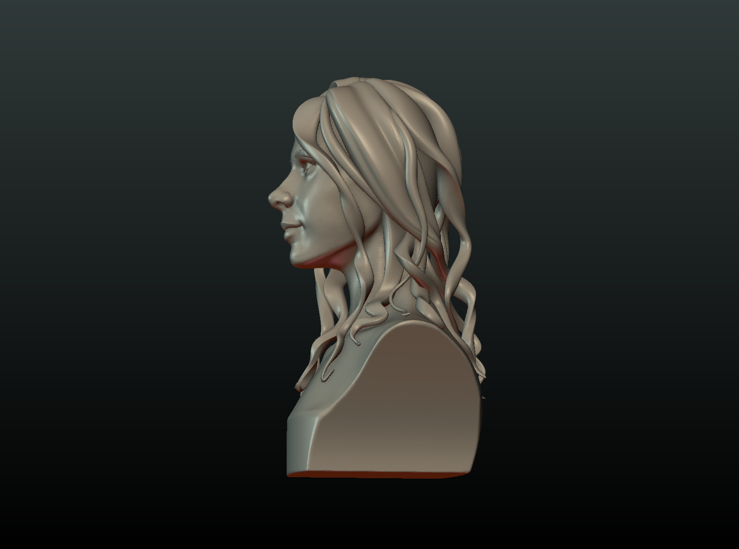 STL file Woman head and Hairstyle 👩 (OBJ)・3D printer design to download ...