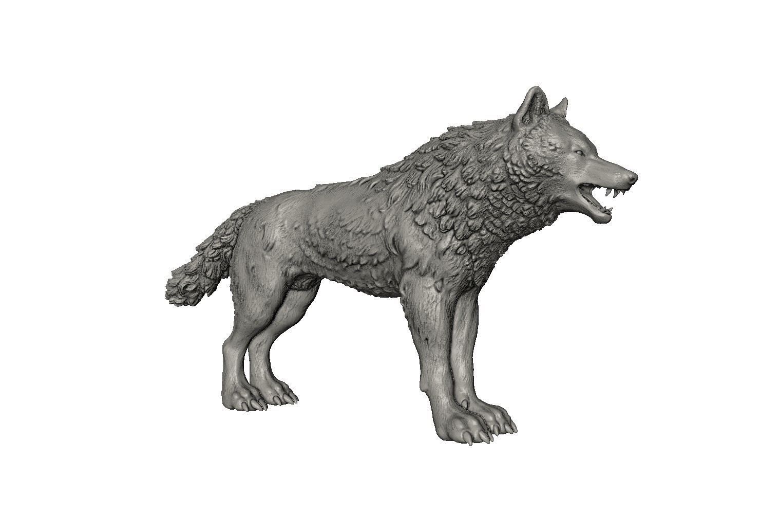 STL file Wolf 🐺 ・3D printer design to download・Cults