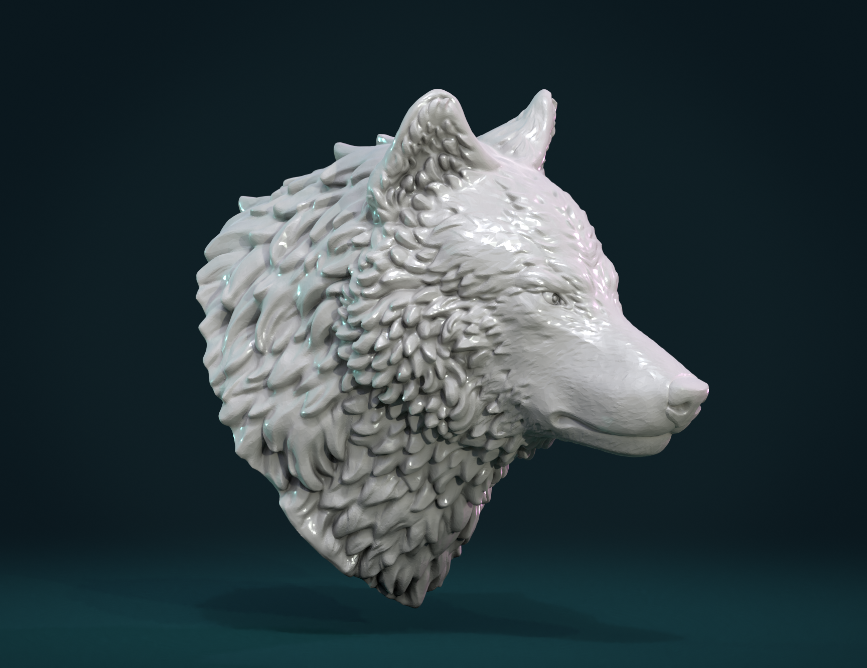 3D file Wolf Head III 🐺 ・Design to download and 3D print・Cults