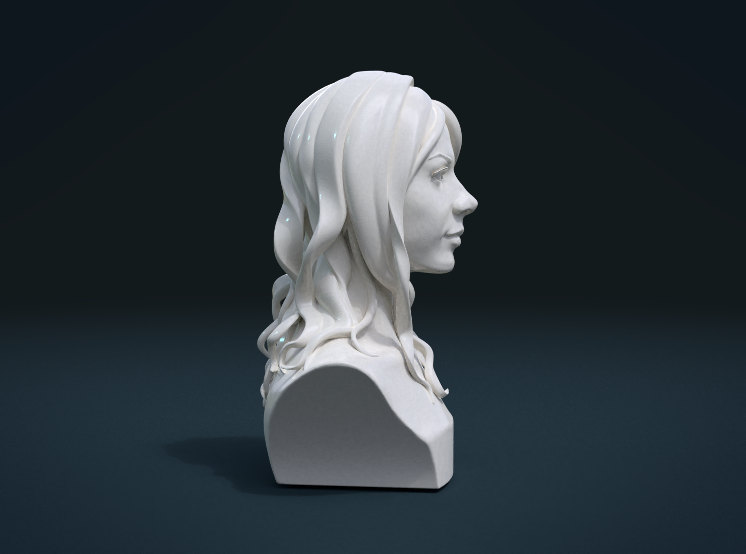 STL file Woman head and Hairstyle 👩 (OBJ)・3D printer design to download ...