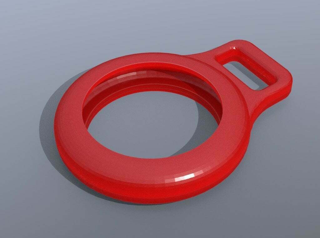 STL file Apple AirTag TwistLock KeyRing Holder 🍎 ・3D printing idea to ...