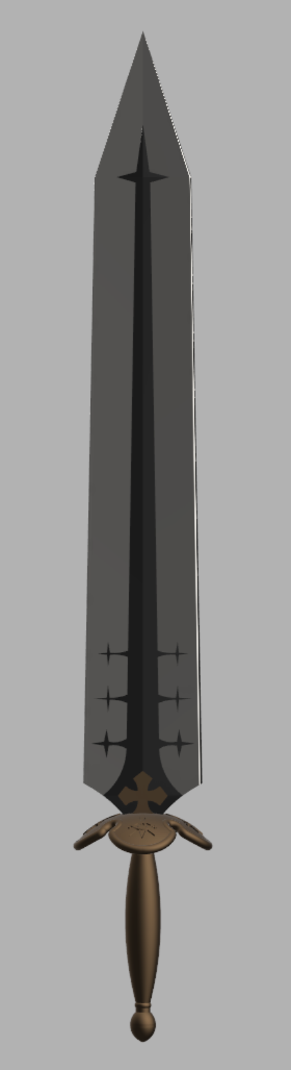 ☘️ Black Clover Asta Sword Shukuma no Tsurugi - Demon Dweller Sword・ 3D ...