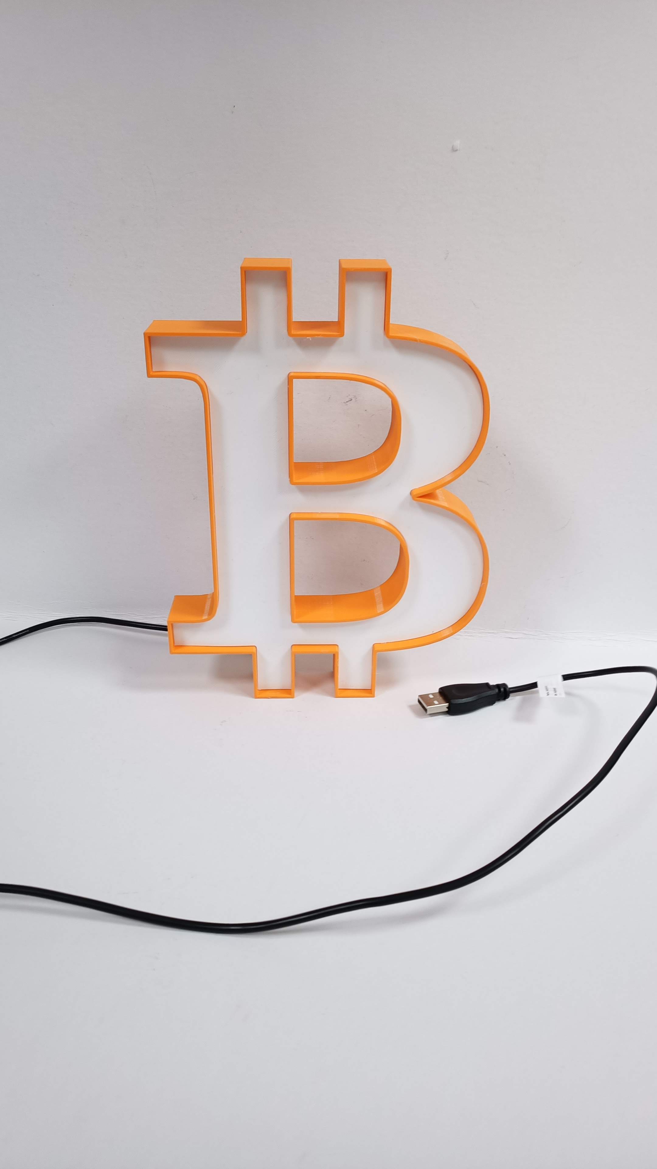 STL file bitcoin logo lamp 🔦 ・3D print object to download・Cults