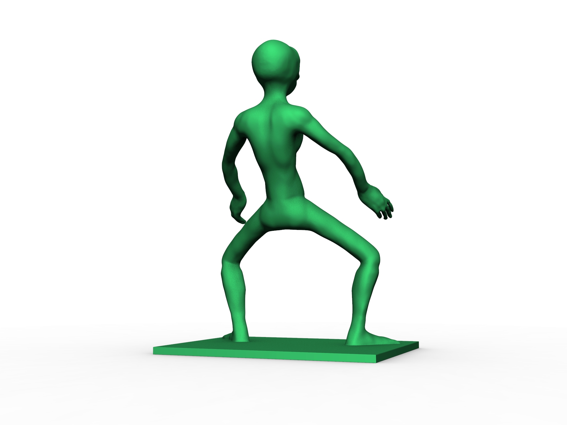 STL file Alien green Alieno dama tu cosita 2 poses 👽 ・3D printable ...