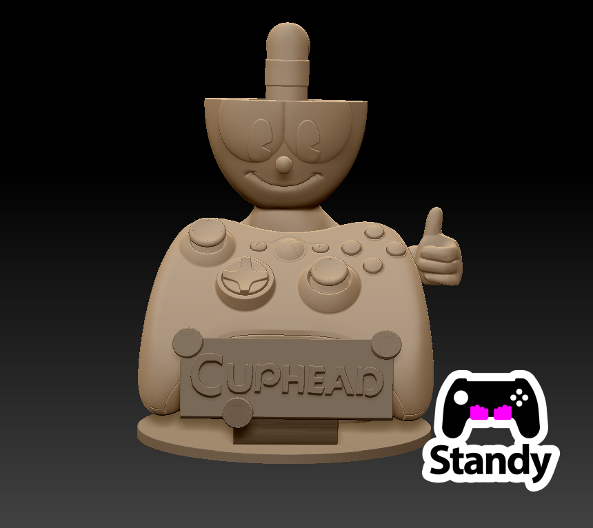 🎮 CUPHEAD CONTROLLER STAND PS4-PS5-XBOX・Free OBJ File for ・Cults
