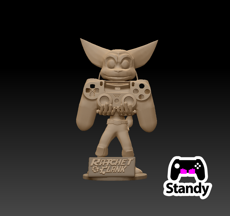📞 ratchet and clank controller PS4-PS5 stand・ OBJ File for ・Cults