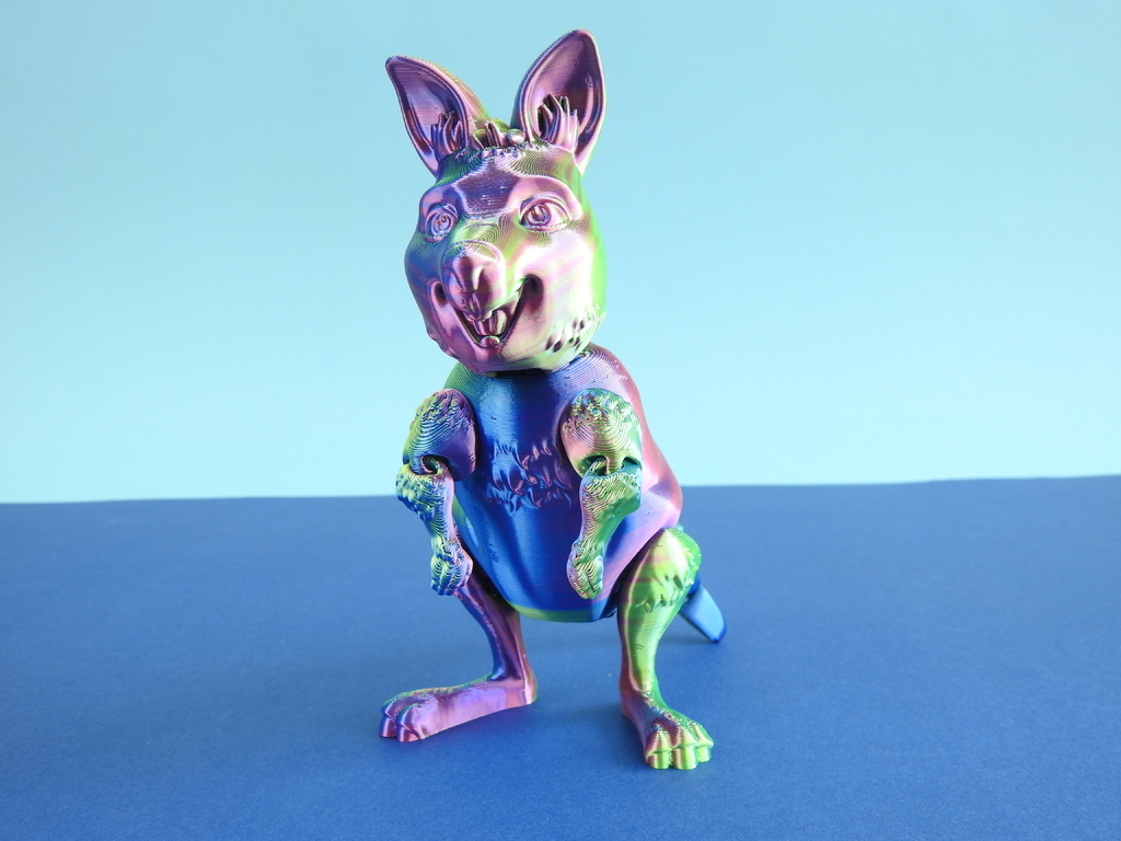 Free 3D file Laughing Wallaby 3D Printed Action Figure 🤣 ・Object to ...