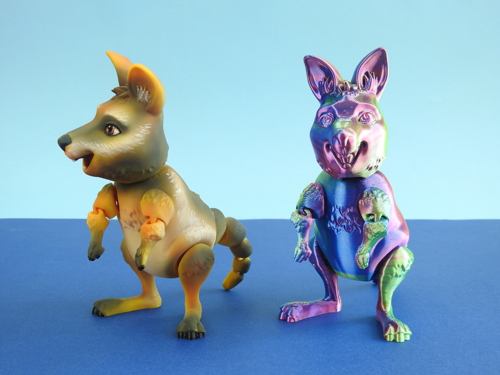 Free 3D file Laughing Wallaby 3D Printed Action Figure 🤣 ・Object to ...