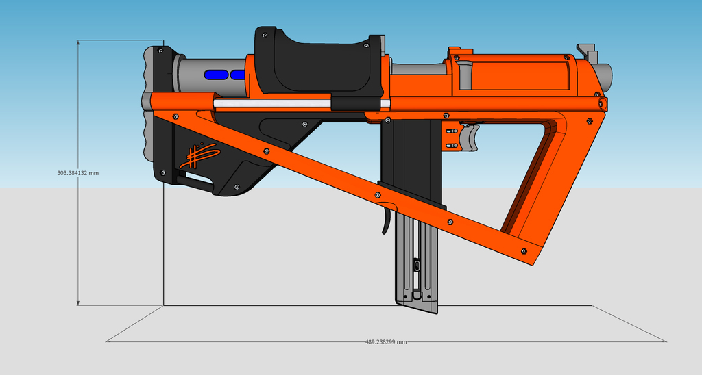 🎯 Triagon nerf blaster・Free 3D File for ・Cults
