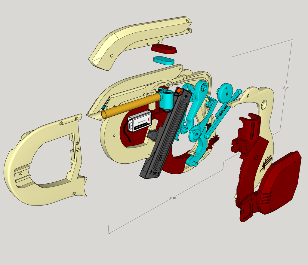 🎯 Tidaloop blaster, design by HotKoin・Free 3D File for ・Cults