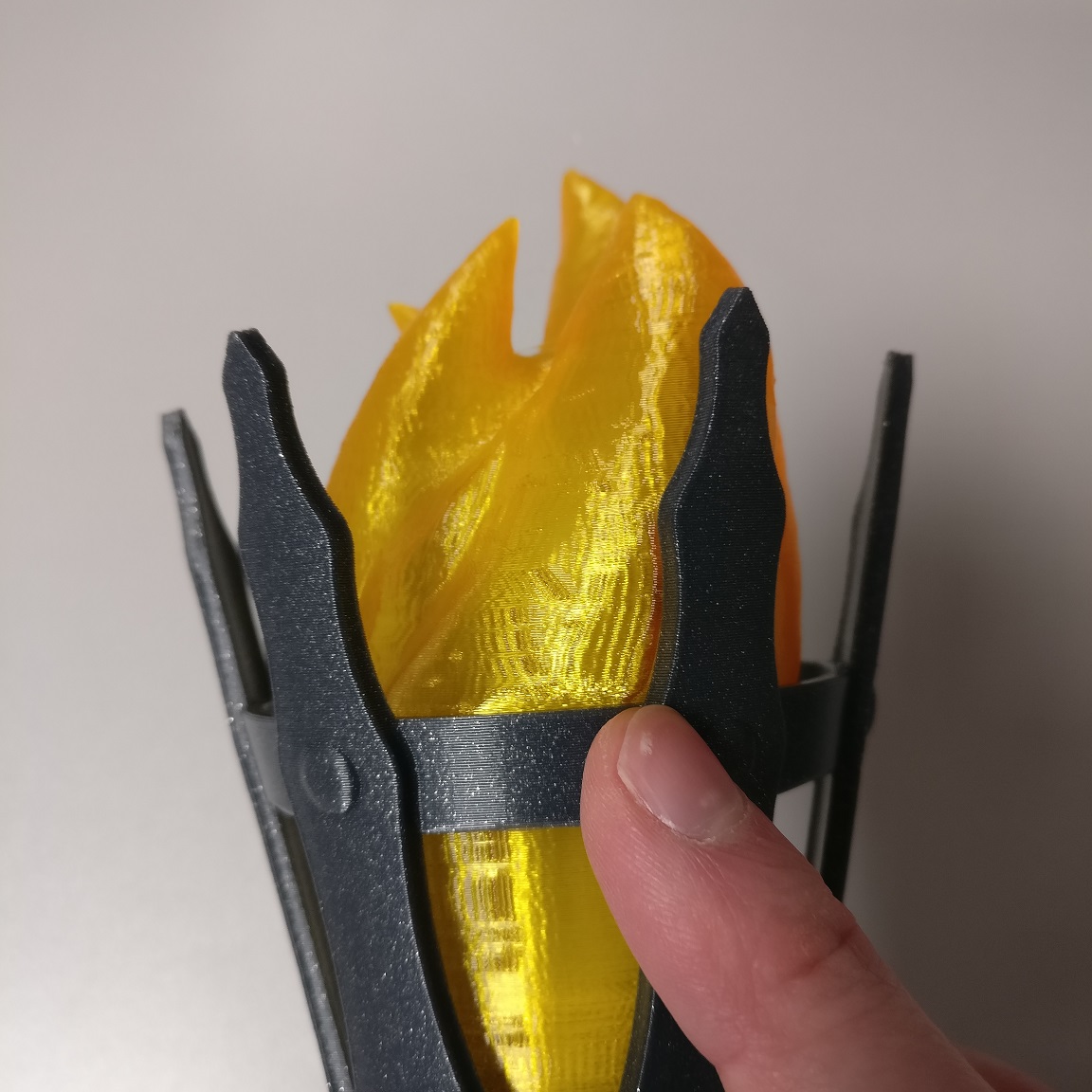 🔥 Flaming Torch wall decoration・Free STL File for ・Cults