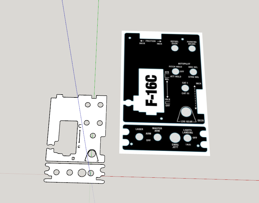 🎮 Thrustmaster Warthog Throttle overlay template (W.IP.)・Free STL File ...