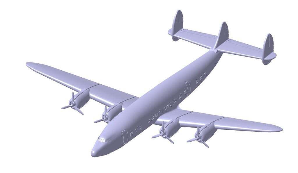 STL file Lockheed Martin Super Constellation ️ ・3D print design to ...