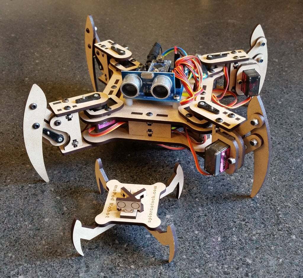 3D printing mePed v2 Quadruped Robot・Cults