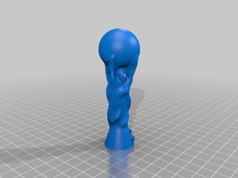 🗺️ FIFA World Cup Trophy with text・Free 3D File for ・Cults