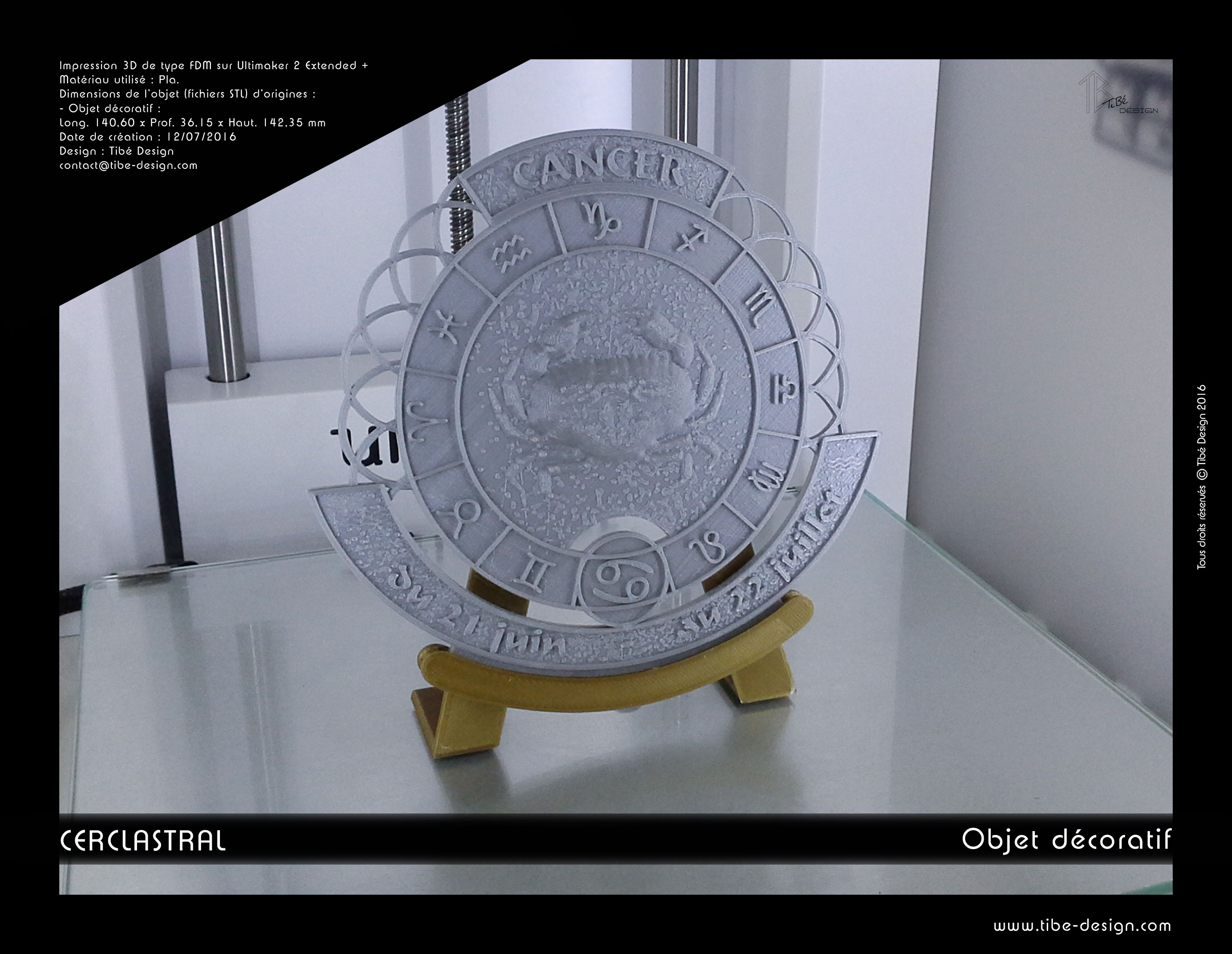 STL file Deco object Cerclastral Cancer ♋ ・3D printable model to ...