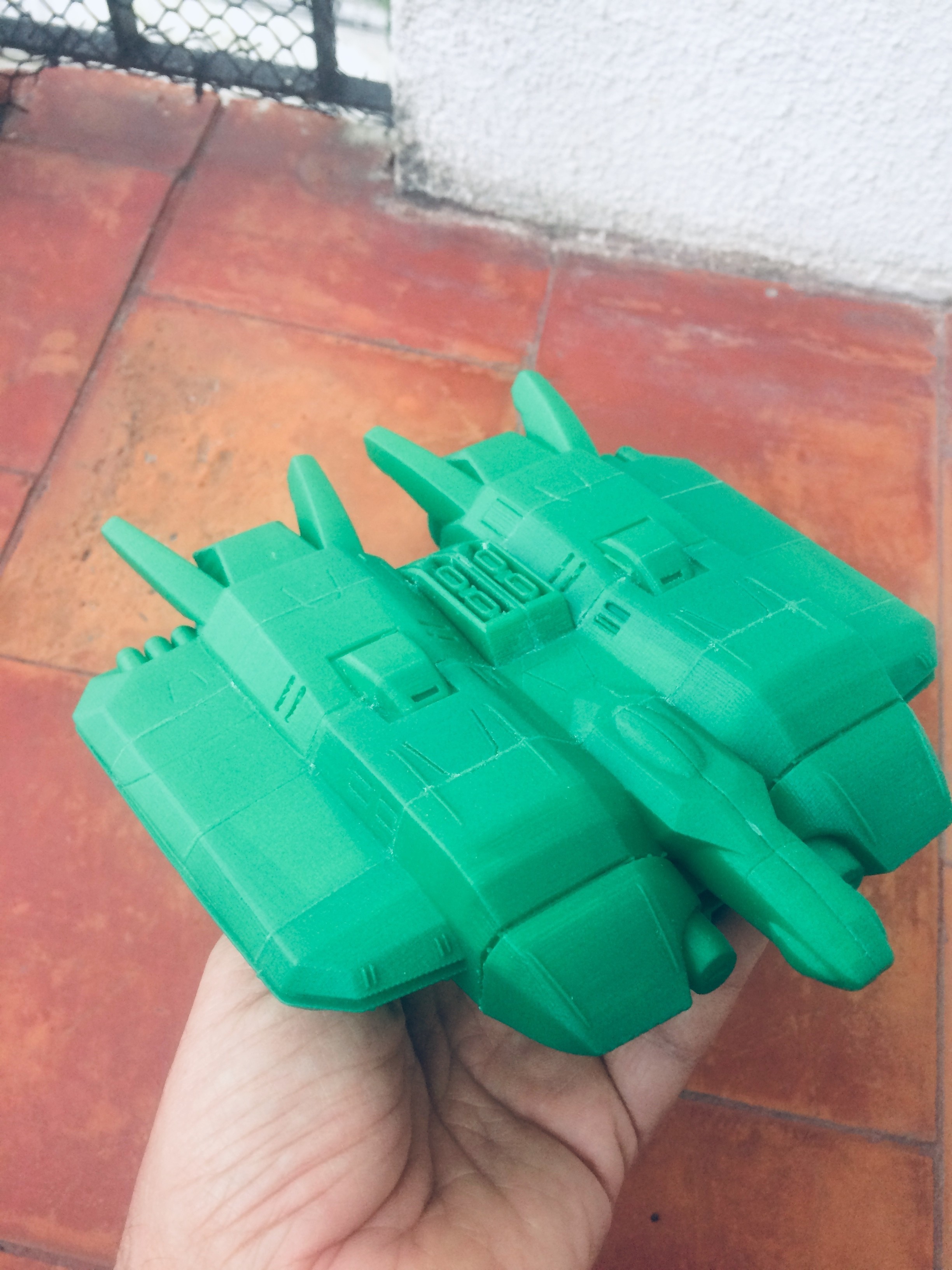 👽 Beta fighter Robotech mosaic・ STL File for ・Cults