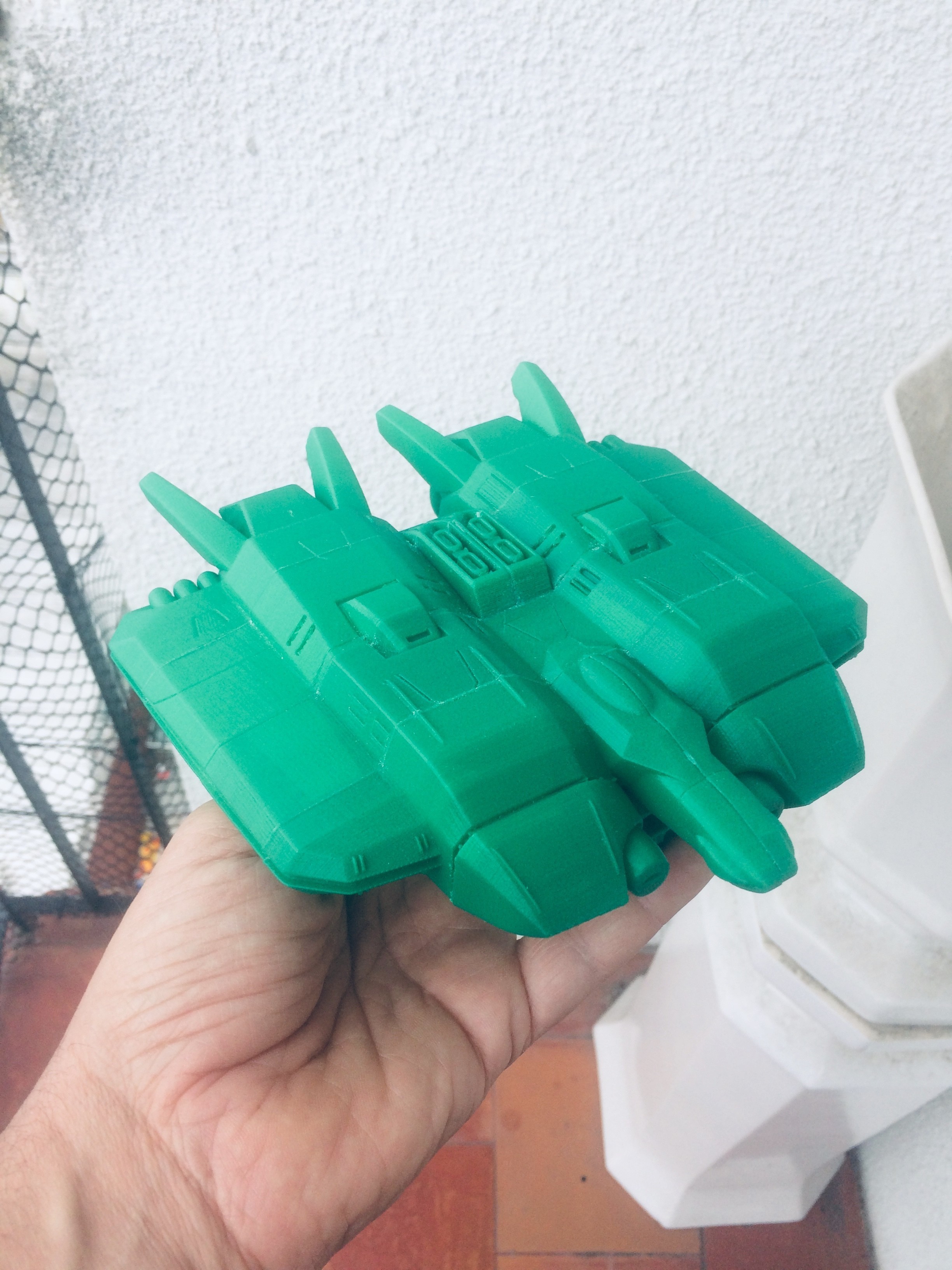 👽 Beta fighter Robotech mosaic・ STL File for ・Cults