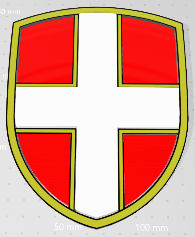 Fichier STL gratuit Blason Savoie 🎨 ・Modèle à télécharger et à imprimer ...