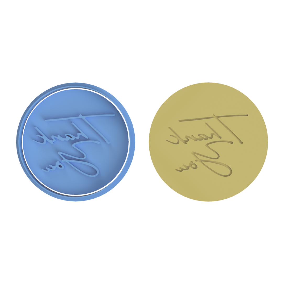 STL file Thank You Cookie Cutter (Embosser Included) 🫵 ・3D printing ...