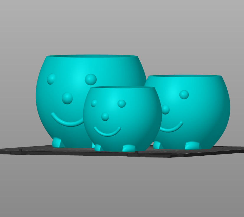 STL file Happy Planter Pot 🪴 ・3D printer model to download・Cults