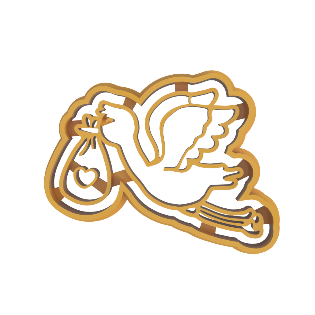 STL file Stork Cookie Cutter V2 🍪 ・3D print design to download・Cults