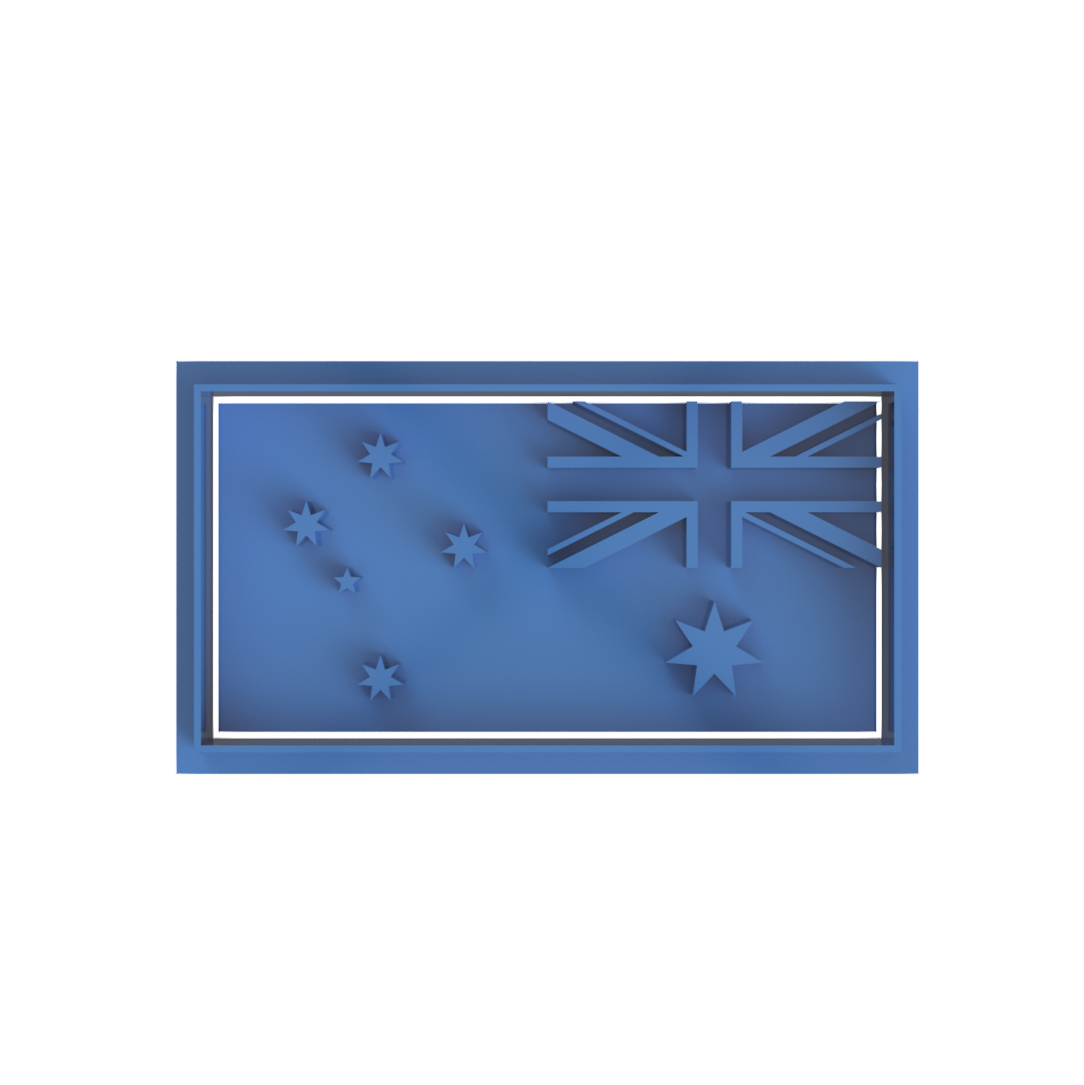 STL file Australia Flag Cookie Cutter (For Personal Use) 🇦🇺・3D ...