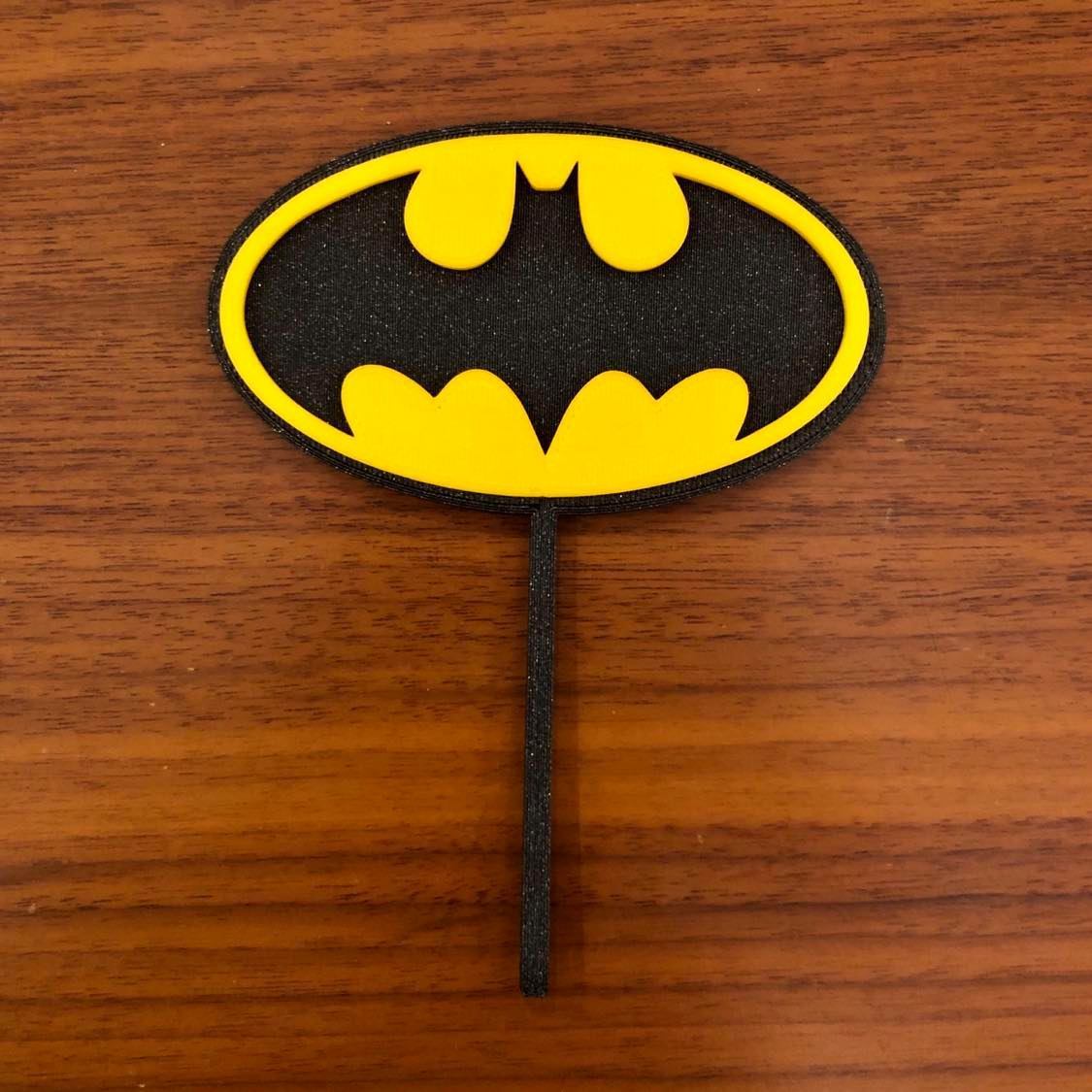 STL file Batman Birthday Cake Topper 🎂 ・3D print model to download・Cults