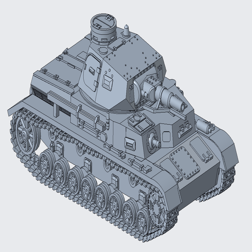 🇩🇪 Panzer IV Pack (Retread)・Free 3D File for ・Cults