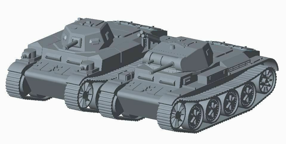 🔩 Panzer II pack (revised)・Free 3D File for ・Cults