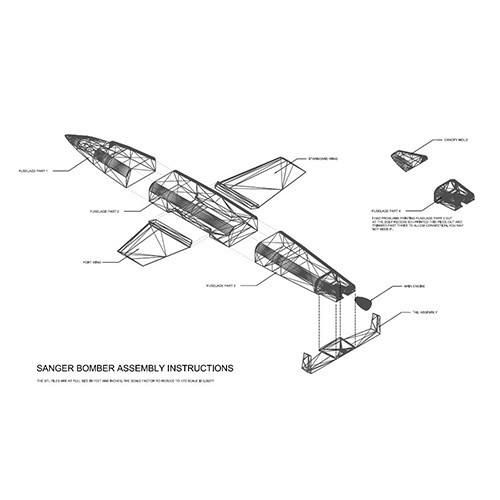 🛰 The Sanger Space Bomber・ STL File for ・Cults