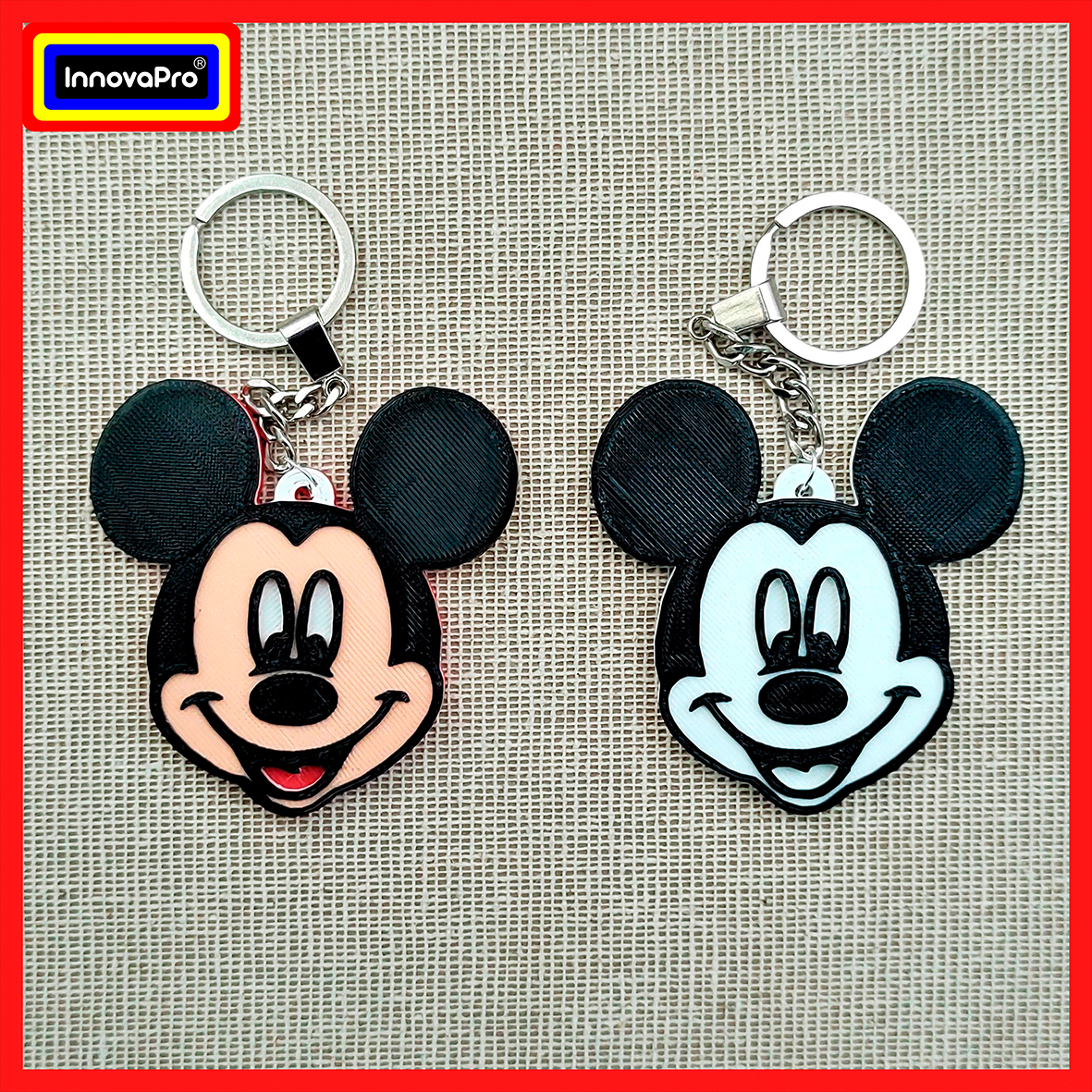 STL file Mickey Mouse Keychain 1/4 🐁 ・3D print object to download・Cults