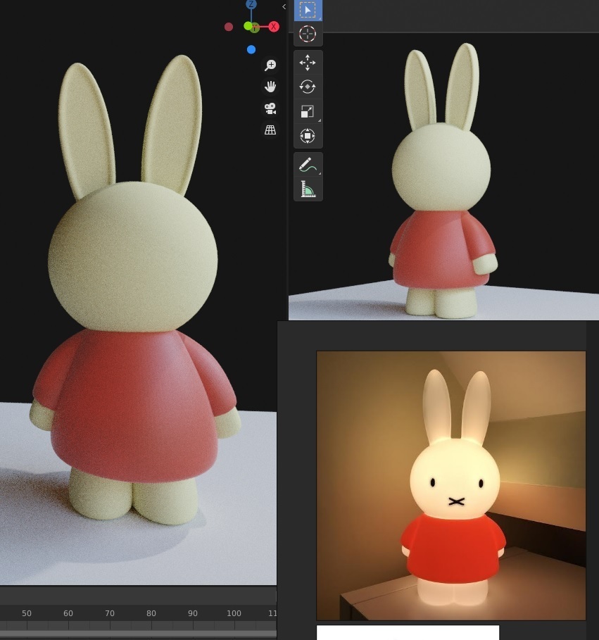 STL file miffy night light, Rabbit Lamp 🐇・Model to download and 3D print・Cults