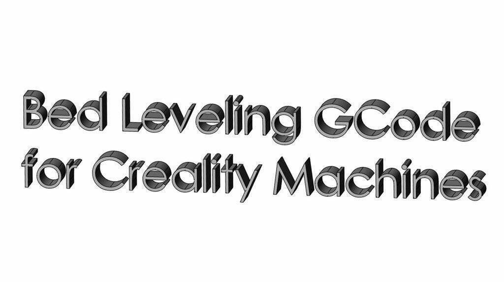 Free STL file Creality Leveling Cycle GCodes 🧞‍♂️・3D printer design to ...