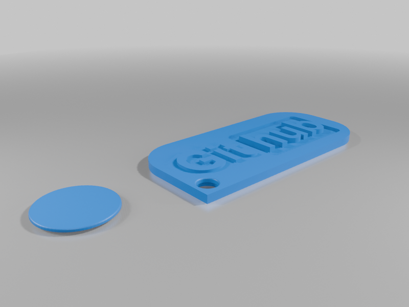 🗝️ The HUB “Average” Keychain - GitHub – 25mm NFC Tag・Free 3D File for ...