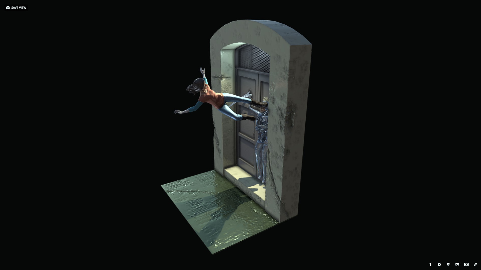 STL file ALITA SMASHING NYSSIANA 🌆 ・3D printer model to download・Cults