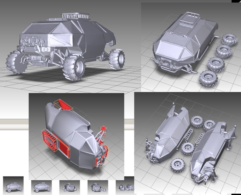 🛰 2018 LOST IN SPACE INSPIRITED ROVER・ OBJ File for ・Cults