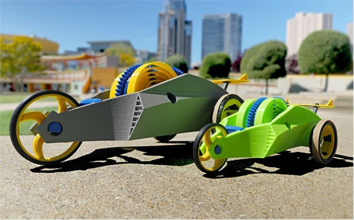 🎲 Wind-Up Racer Mini・Free STL File for ・Cults