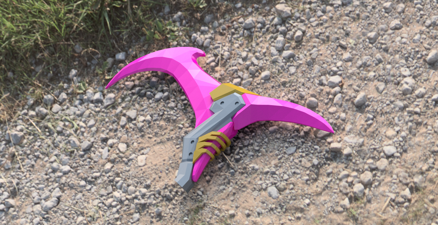 🦸 Fortnite Rift Edge Pickaxe Cosplay Prop MultiColor・ 3D File for ・Cults