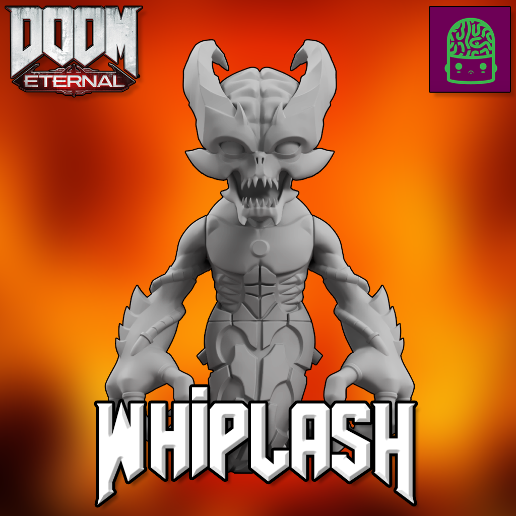 Файл STL DOOM ETERNAL WHIPLASH COLLECTIBLE FIGURINE HIGH RES CUSTOM ...