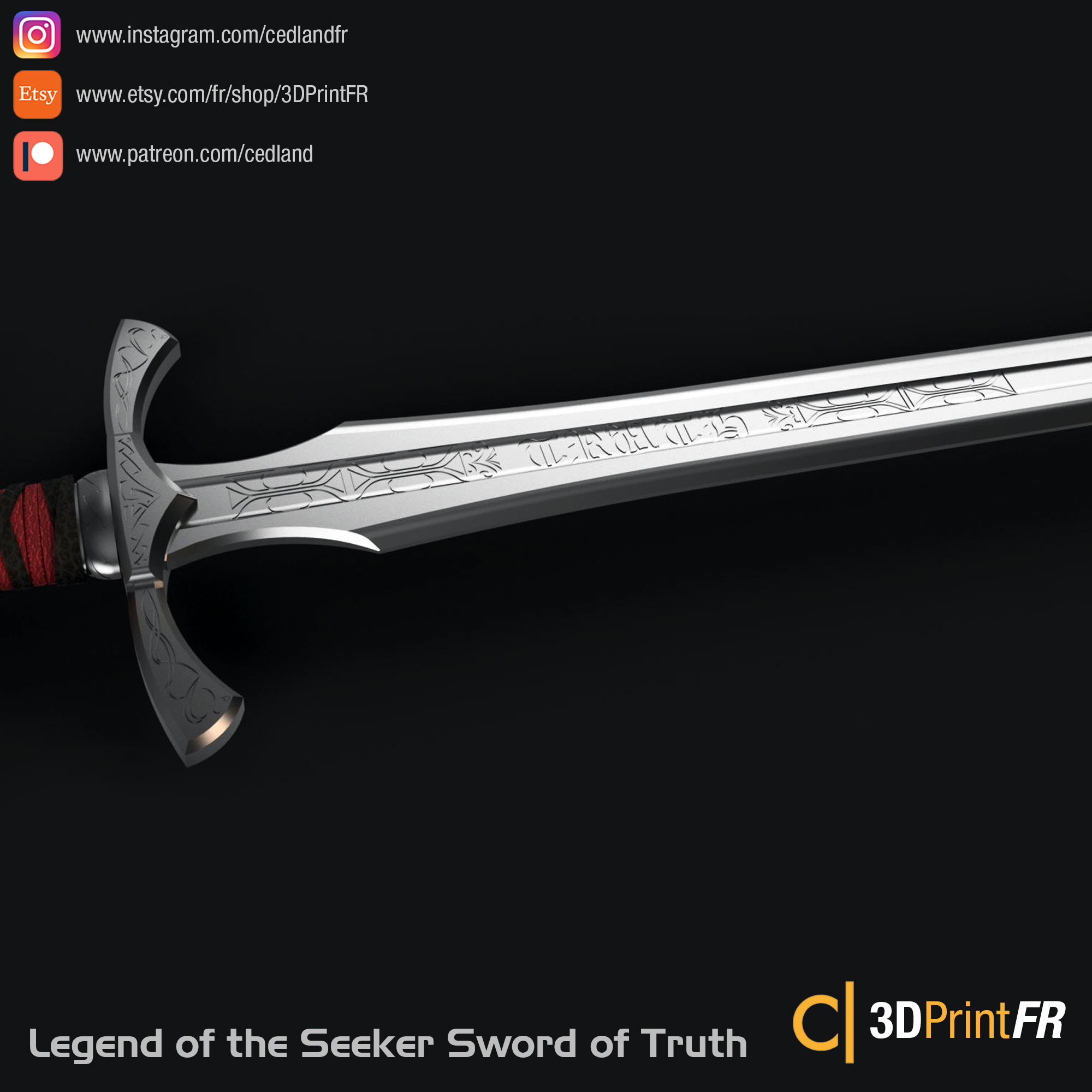STL file Sword of Truth 🗡️ ・3D printable design to download・Cults