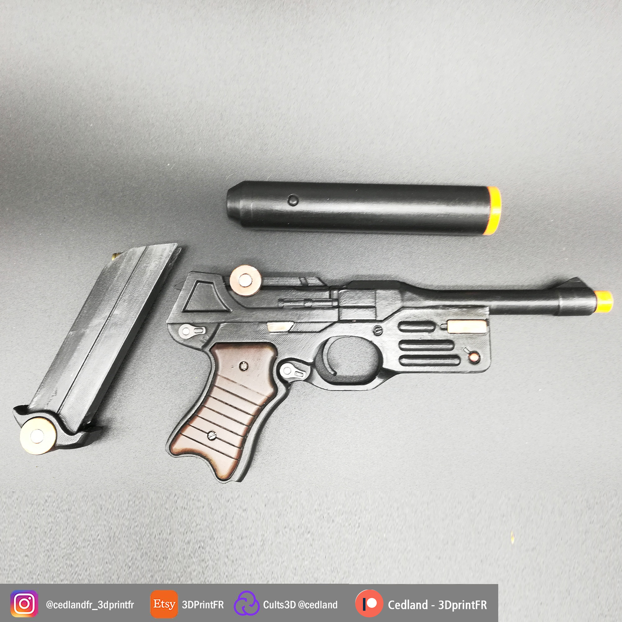 Файл STL Valorant réplique 1:1 FanArt du Ghost Skin Infantry 👻・Модель ...